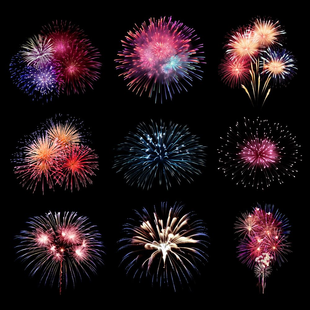 Firework effect element set, editable | Premium Editable Design - rawpixel