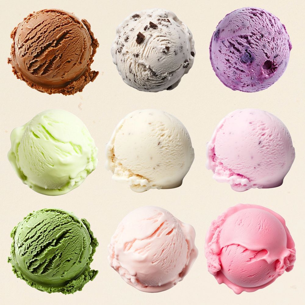 Ice cream element set, editable | Premium Editable Design - rawpixel