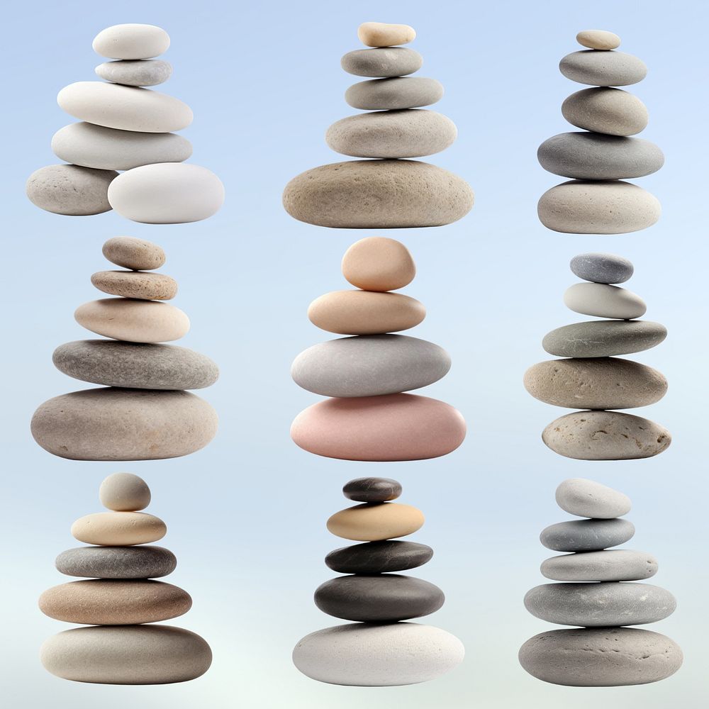 Zen stone element set, editable | Premium Editable Design - rawpixel