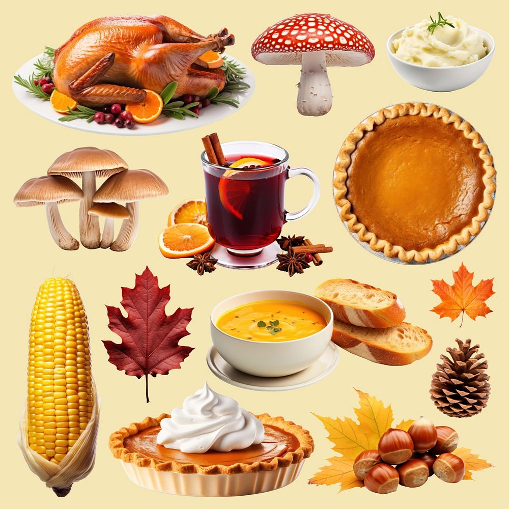 Thanksgiving vibes set, editable design | Premium Editable Design ...