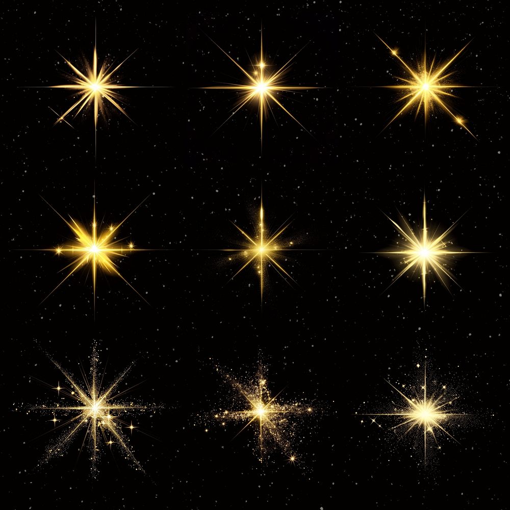 Sparkle star effect set, editable | Premium Editable Design - rawpixel