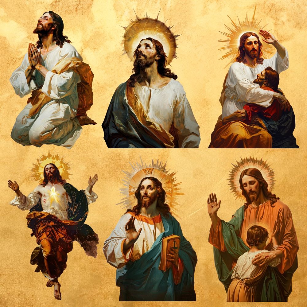 Devine Jesus Christ set, editable | Premium Editable Design - rawpixel
