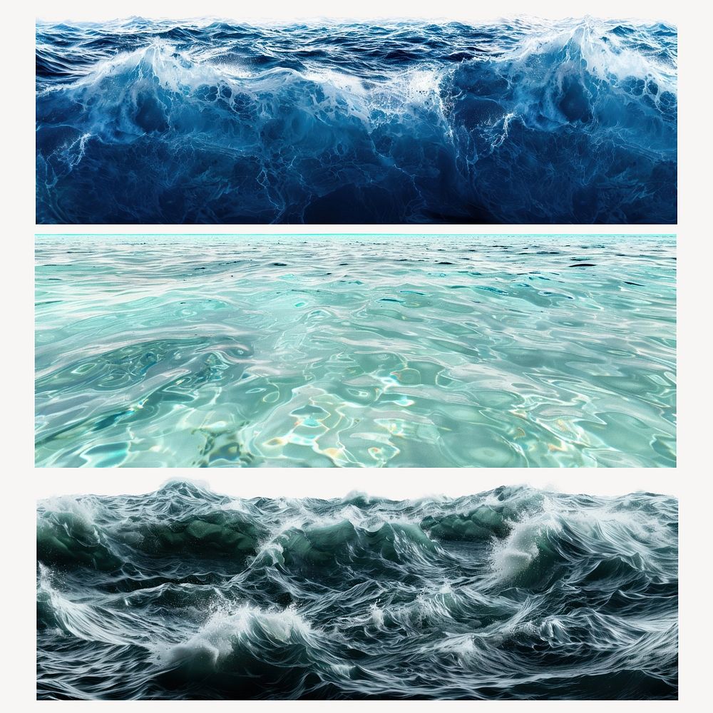 Editable ocean border design element | Premium Editable Design - rawpixel