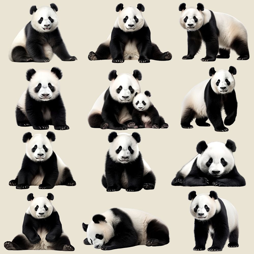 Panda Templates | Download Free Designs on rawpixel