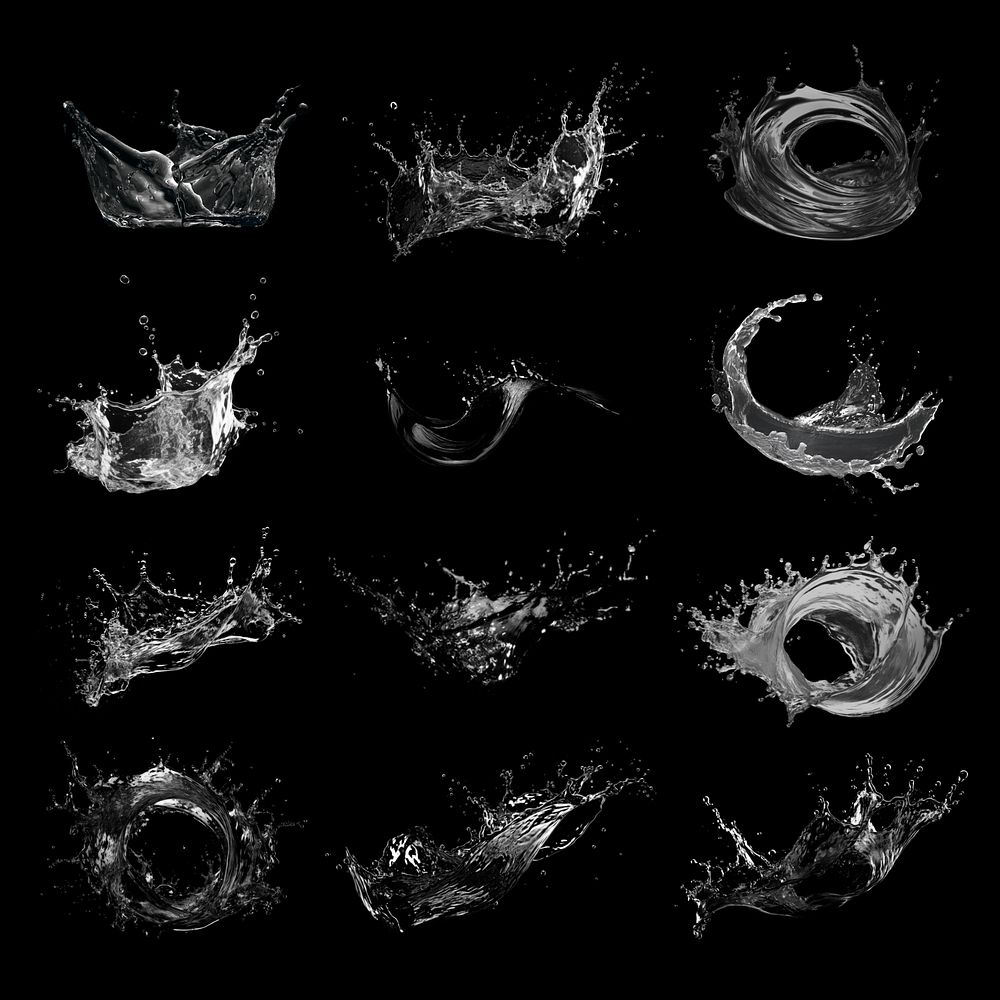 Editable water splash design element | Premium Editable Design - rawpixel