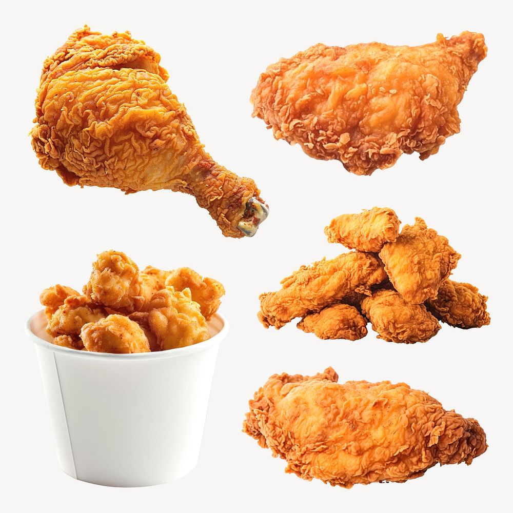 Editable fried chicken design element | Premium Editable Design - rawpixel