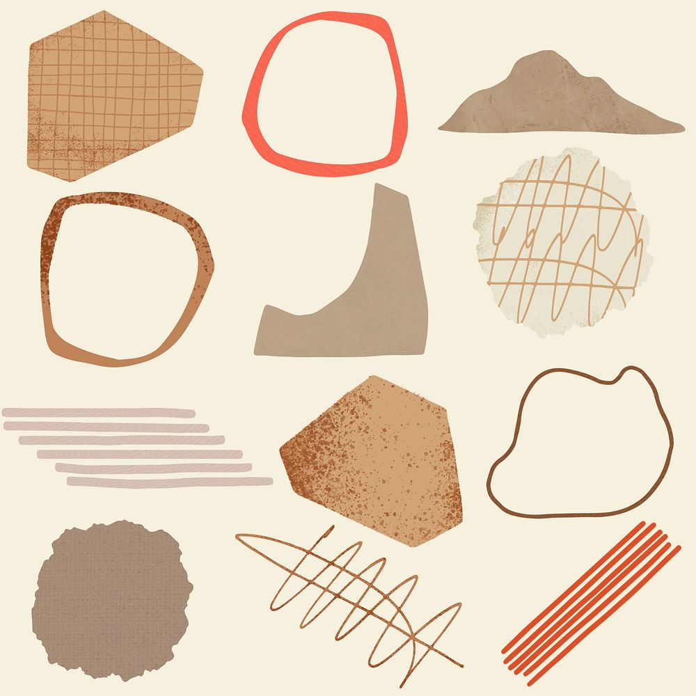 Editable abstract shape design element | Premium Editable Design - rawpixel