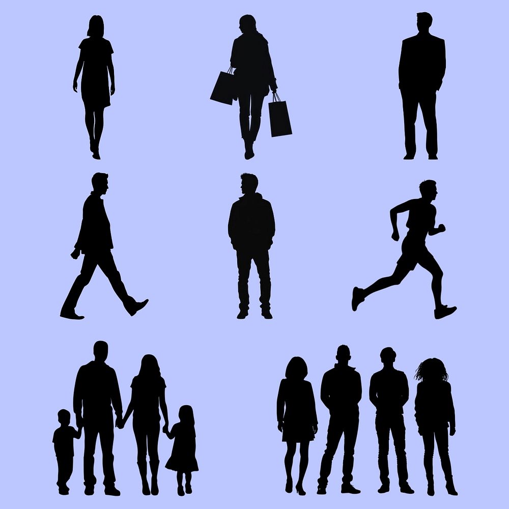 Editable people silhouette design element | Premium Editable Design ...
