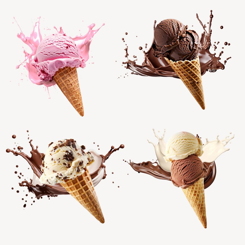 Editable ice cream design element | Premium Editable Design - rawpixel