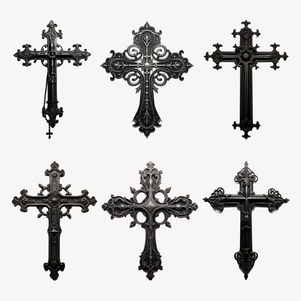 Editable gothic cross design element | Premium Editable Design - rawpixel