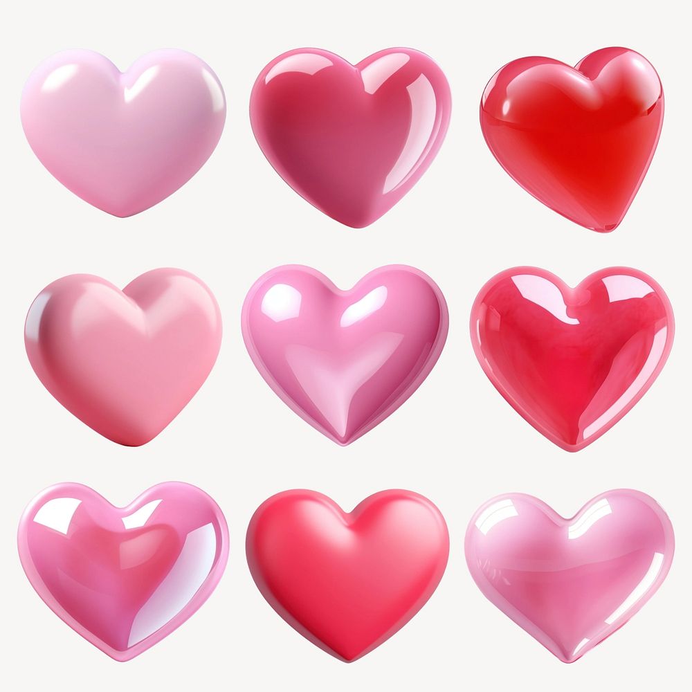 Editable 3d heart design element | Premium Editable Design - rawpixel