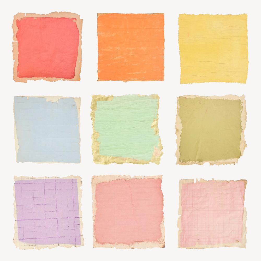 Editable Vintage rainbow ripped paper | Premium Editable Design - rawpixel