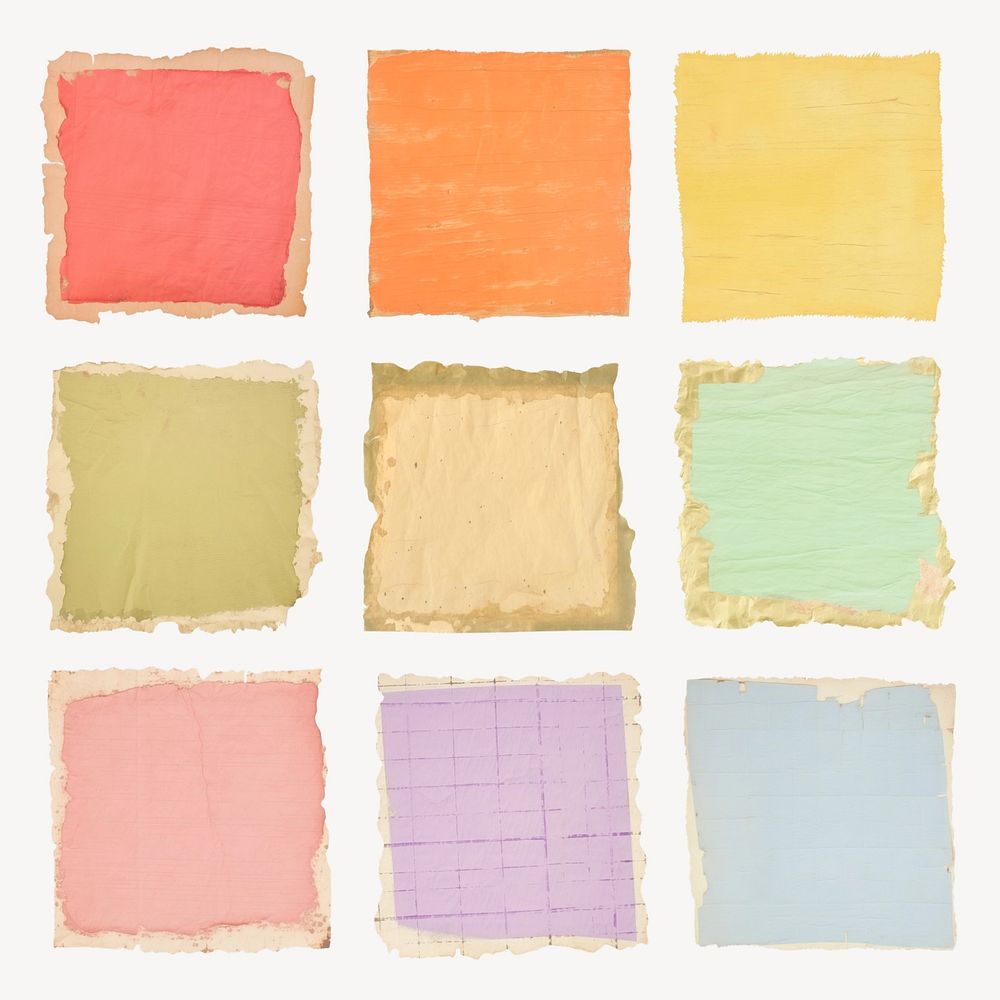 Editable Vintage rainbow ripped paper | Premium Editable Design - rawpixel