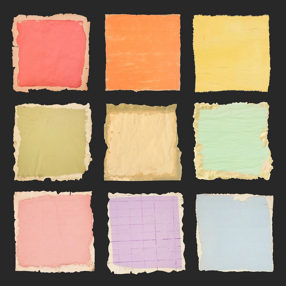 Editable Vintage rainbow ripped paper | Premium Editable Design - rawpixel