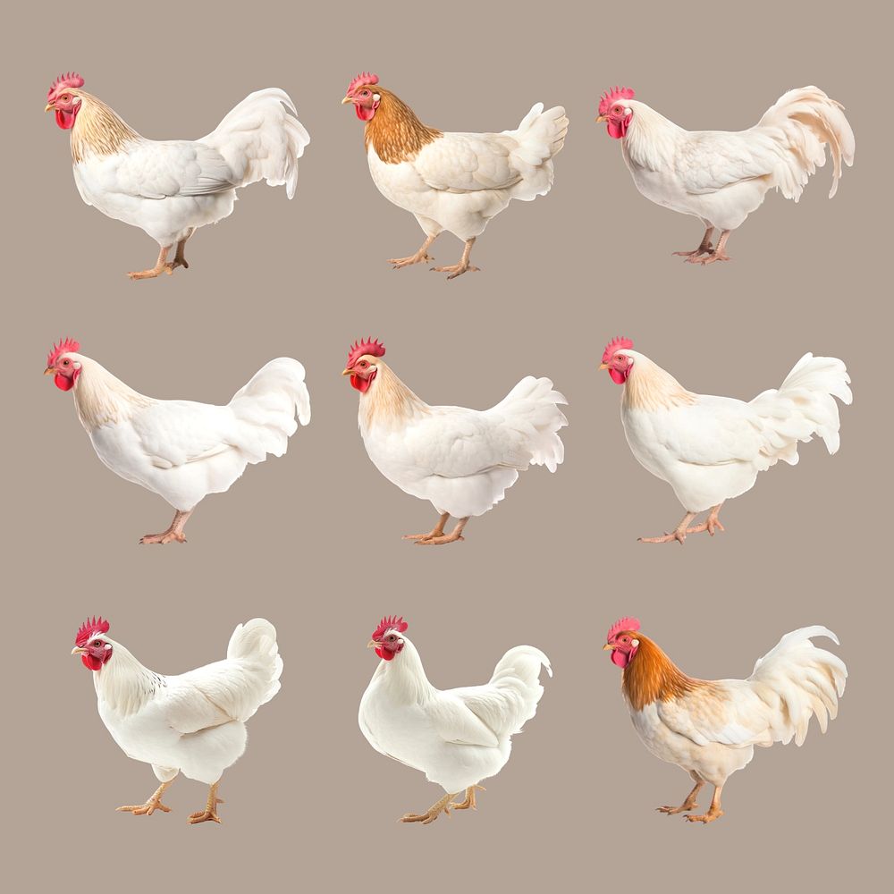 Editable chicken element set | Premium Editable Design - rawpixel