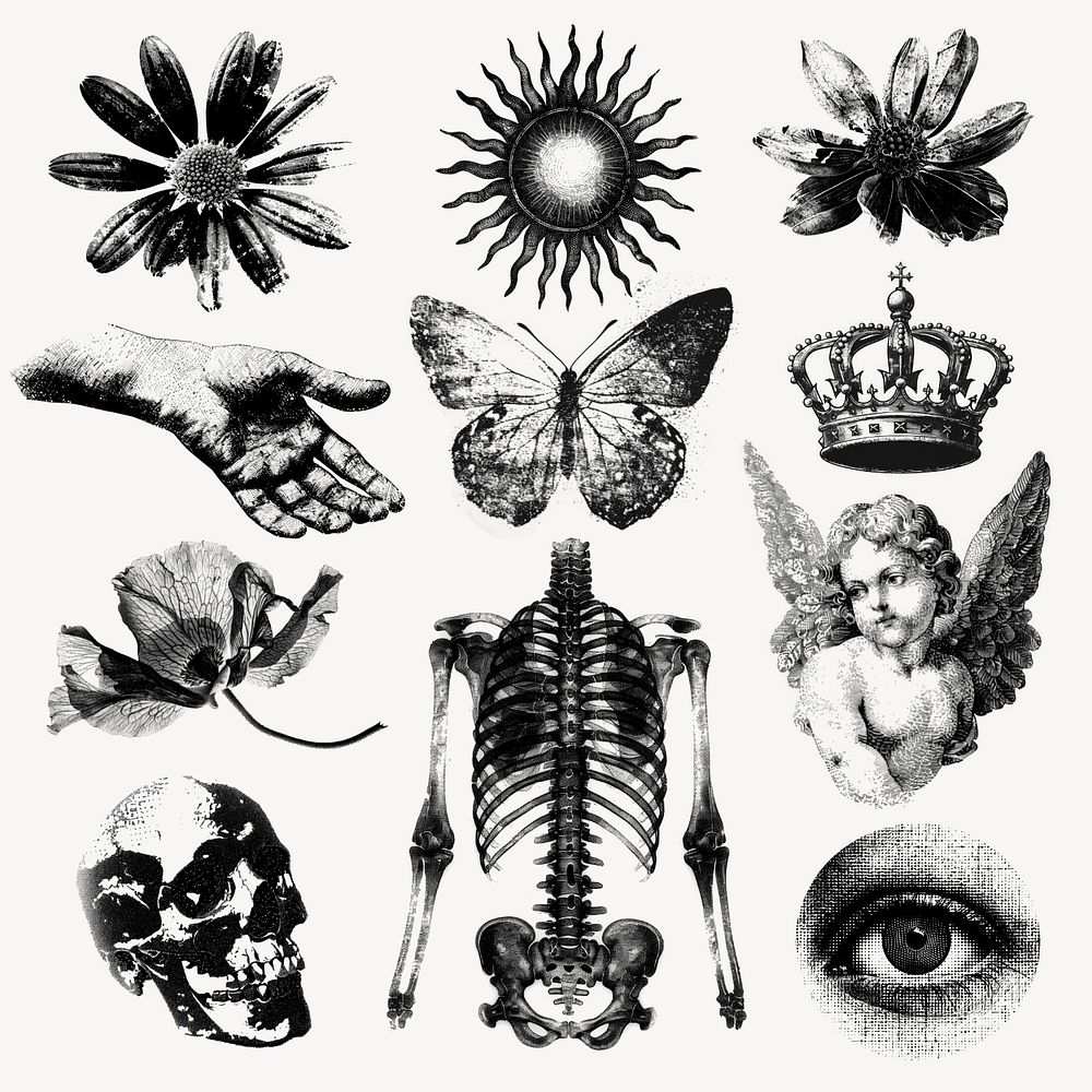 Editable photocopy design element set | Premium Editable Design - rawpixel