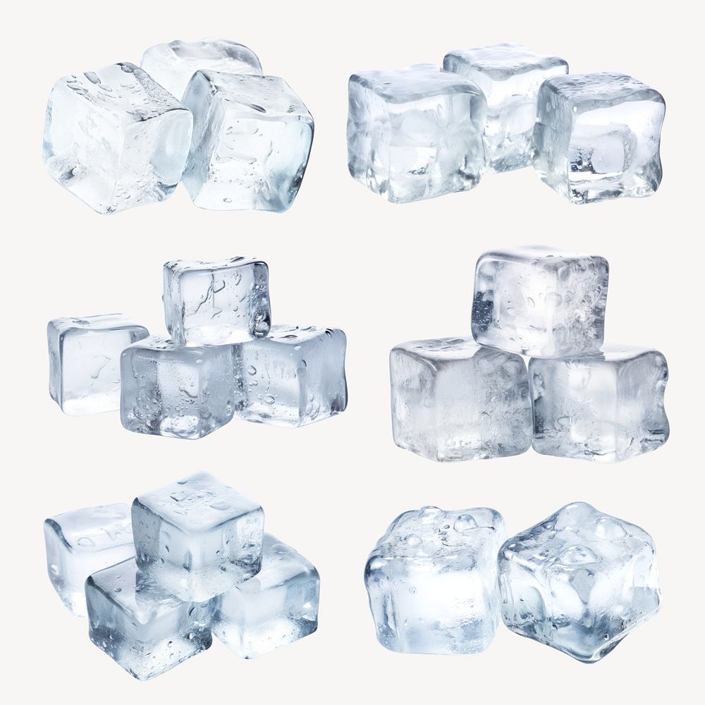 Editable realistic ice cubes design | Premium Editable Design - rawpixel