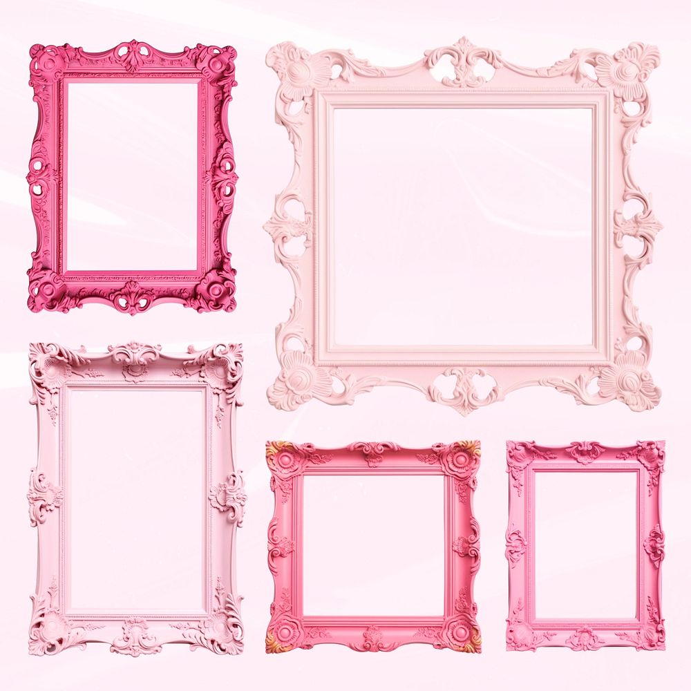 Editable pink vintage frame design | Premium Editable Design - rawpixel