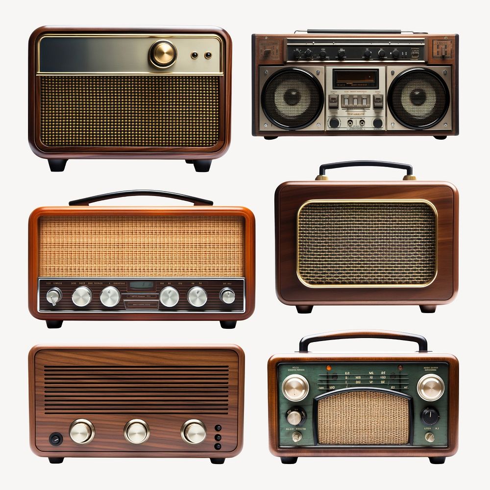 Editable Vintage radio design element | Premium Editable Design - rawpixel