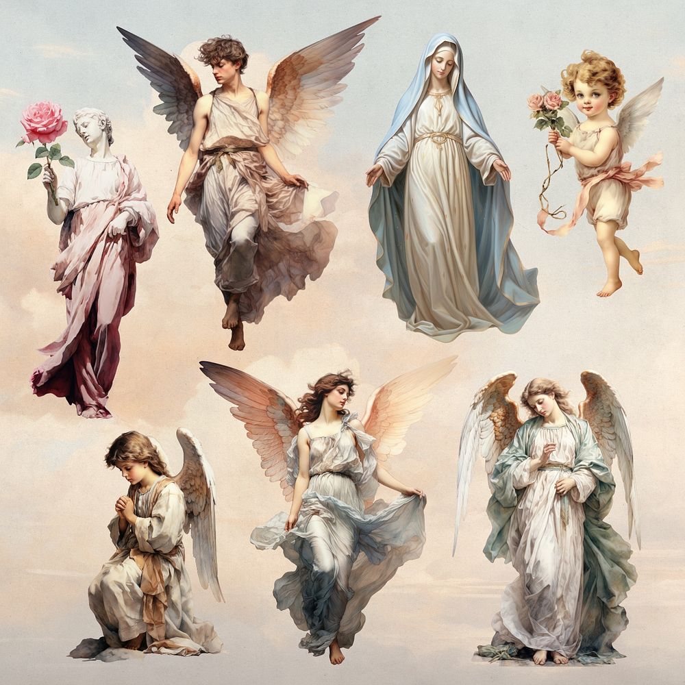 Editable watercolor angel design element | Premium Editable Design ...