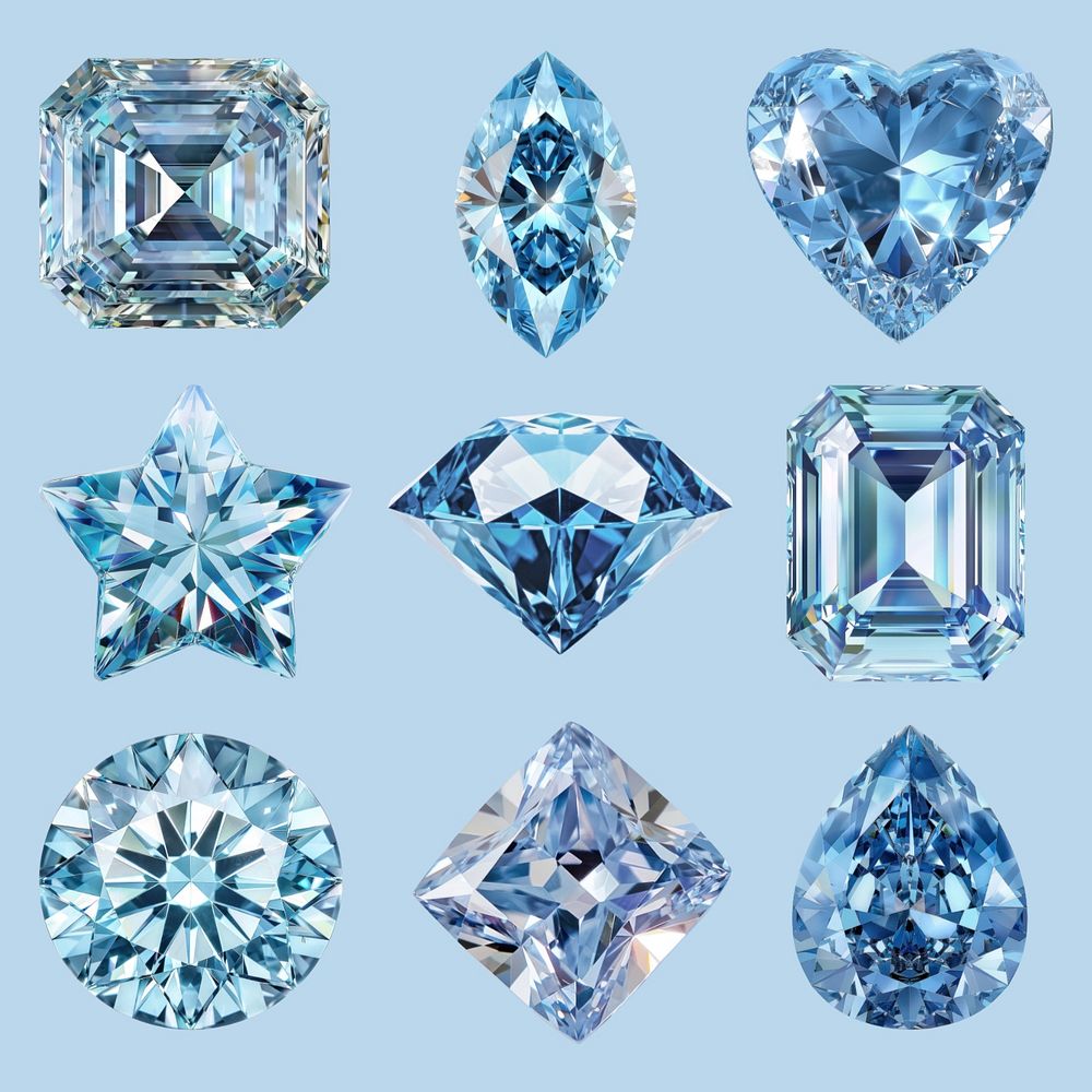 Editable blue diamond design element | Premium Editable Design - rawpixel