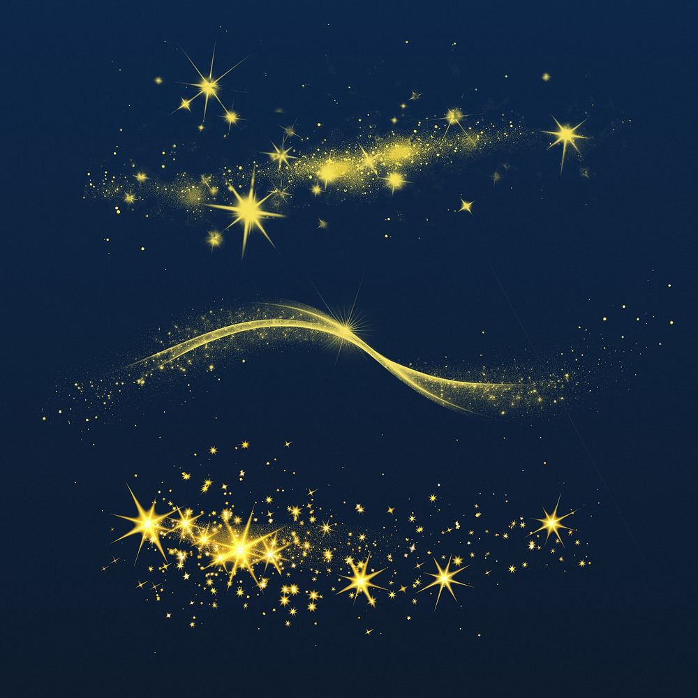 Editable stars and sparkle light | Premium Editable Design - rawpixel
