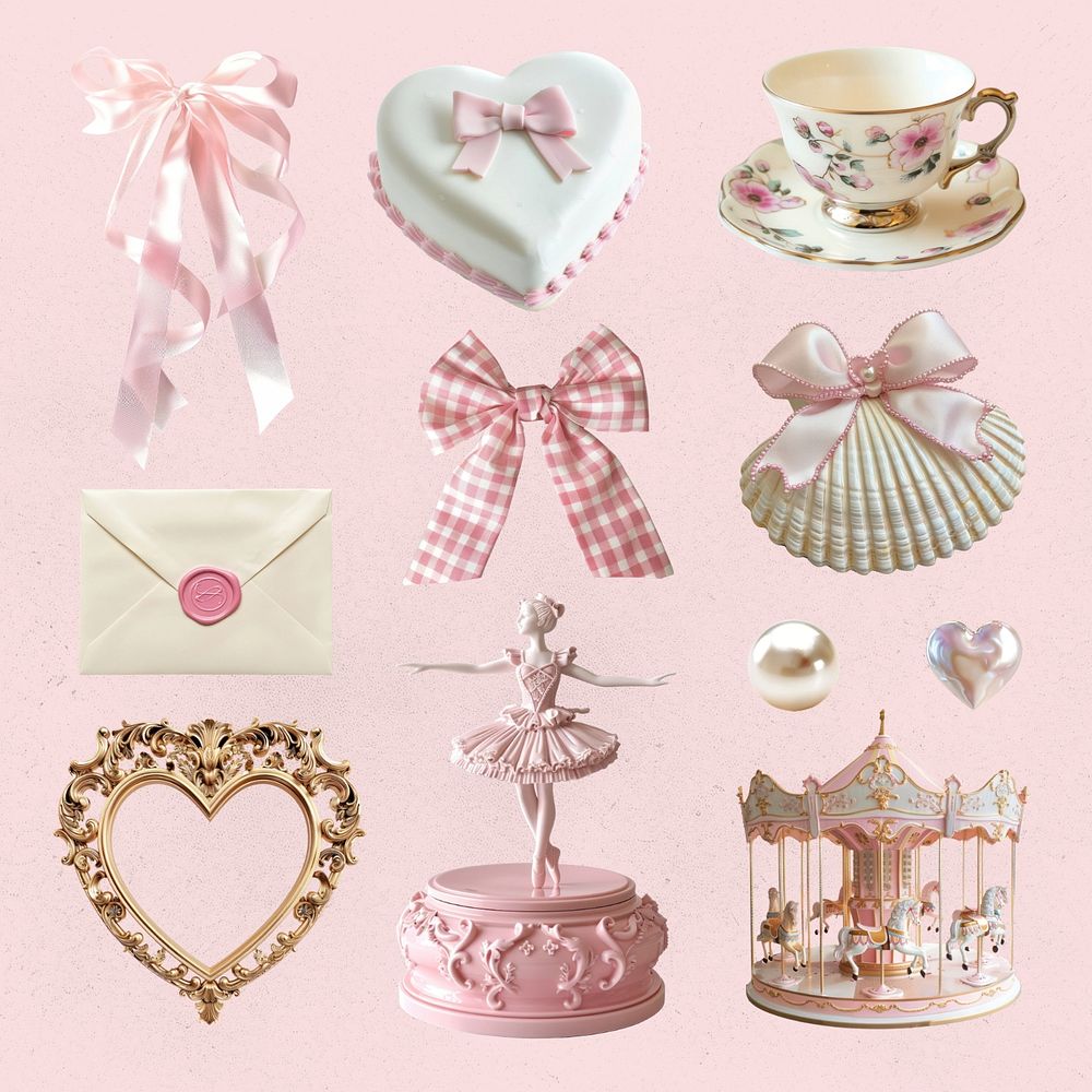 Editable coquette collage element design | Premium Editable Design ...