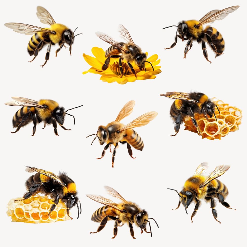 Editable honey bee design element | Premium Editable Design - rawpixel