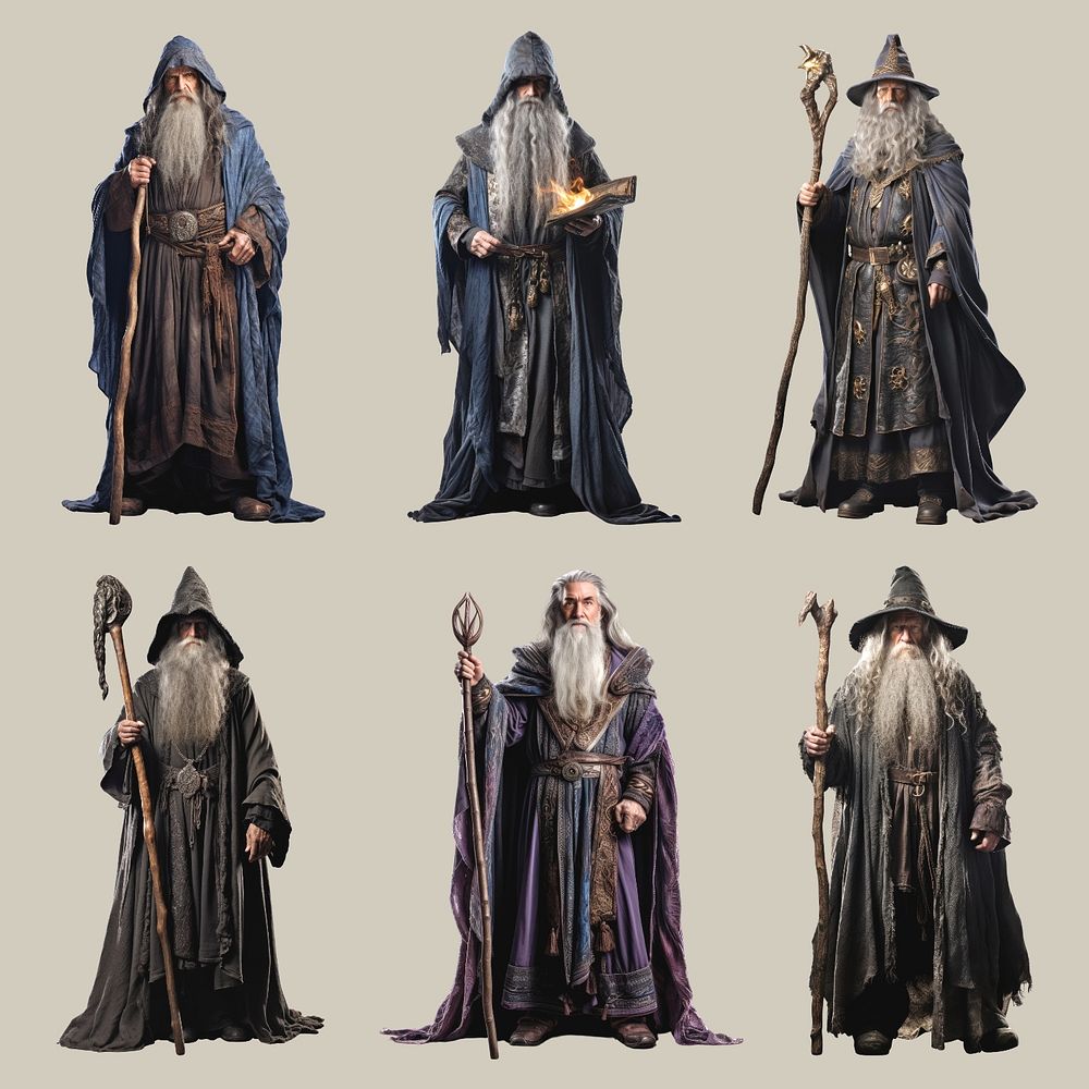 Editable wizard design element set | Premium Editable Design - rawpixel