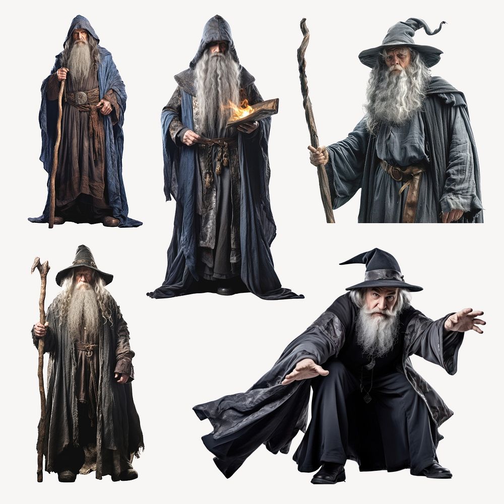 Editable wizard design element set | Premium Editable Design - rawpixel