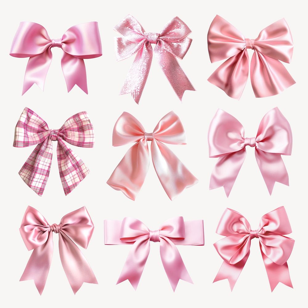 Editable Pink ribbon bow design | Premium Editable Design - rawpixel
