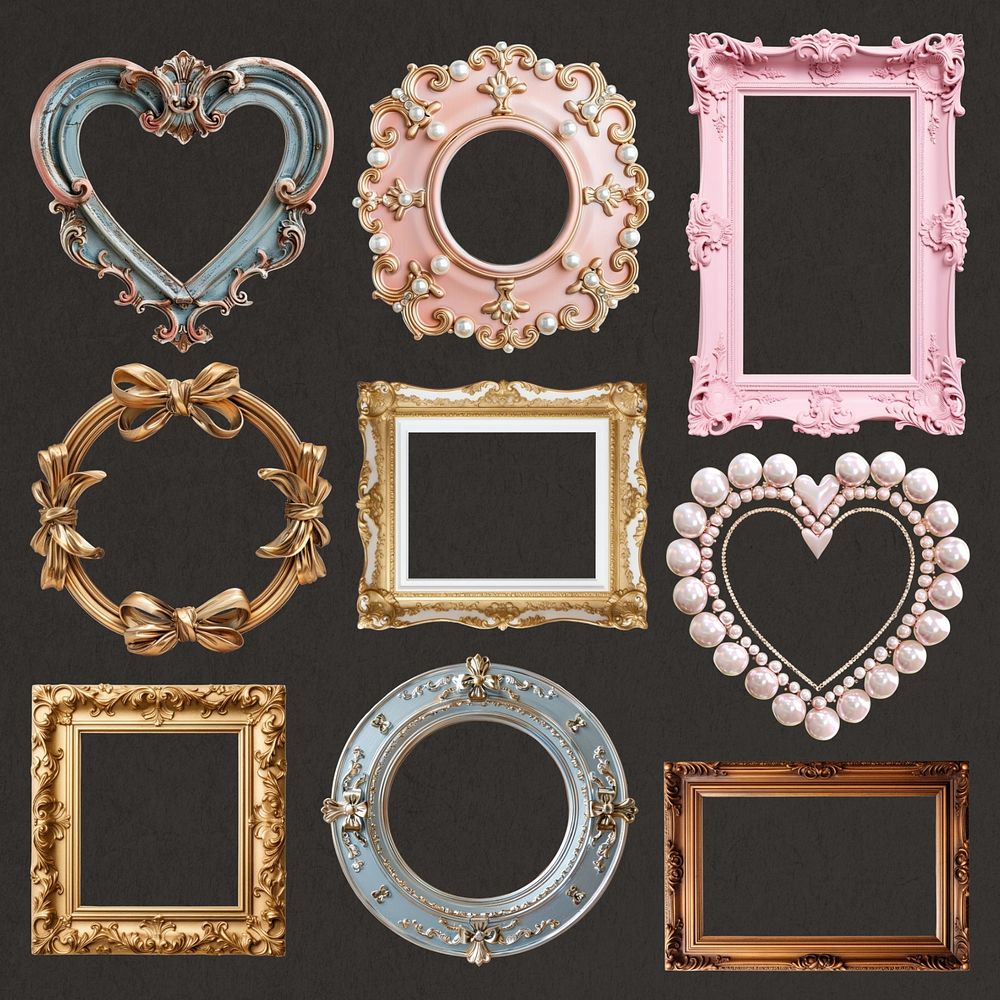 Editable vintage frame design element | Premium Editable Design - rawpixel