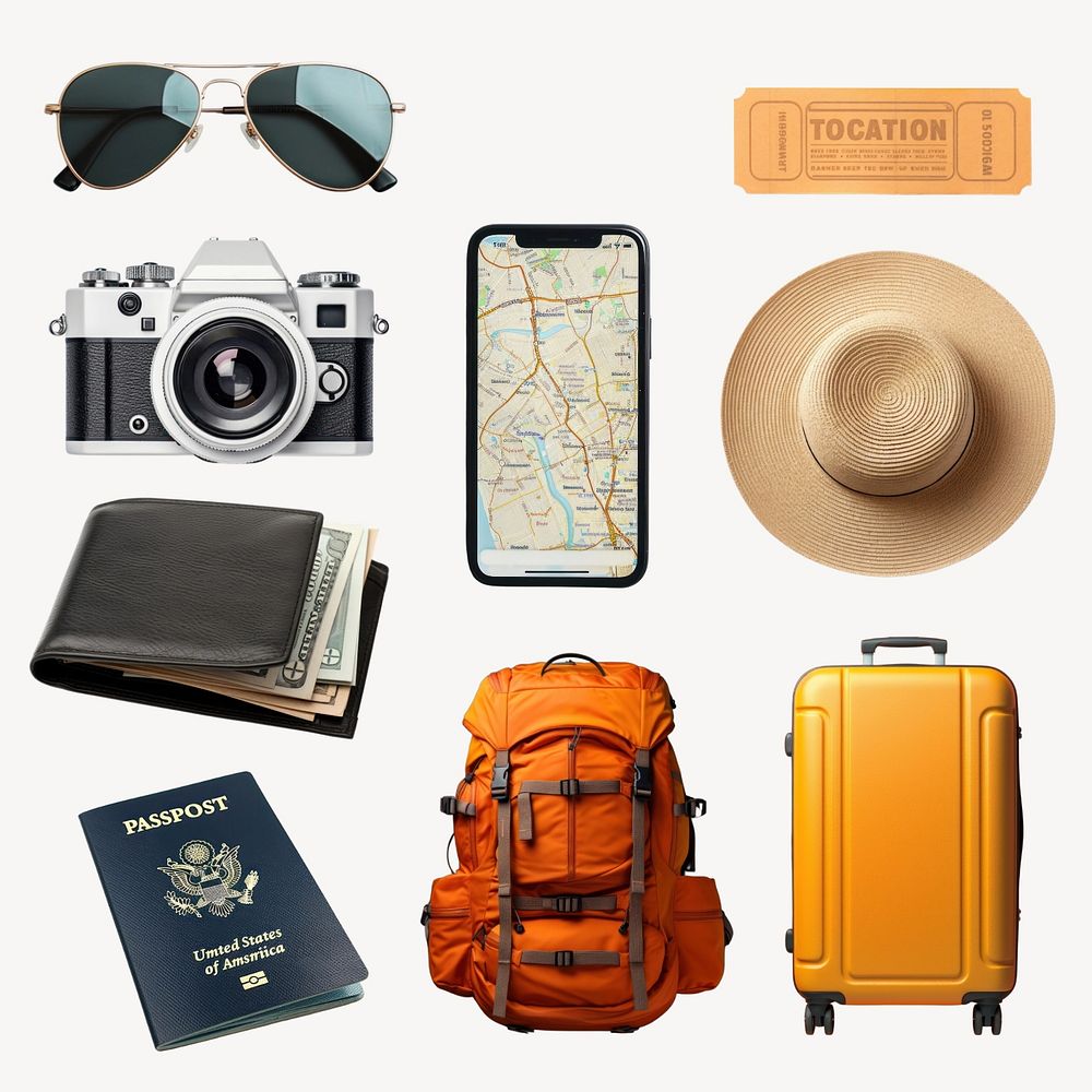 Editable travel design element set | Premium Editable Design - rawpixel