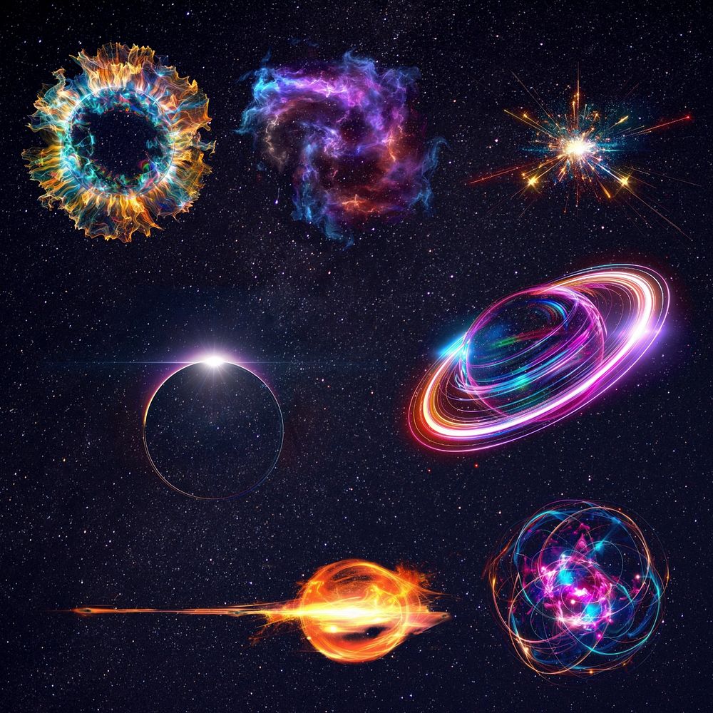 Editable cosmic phenomena design element | Premium Editable Design ...
