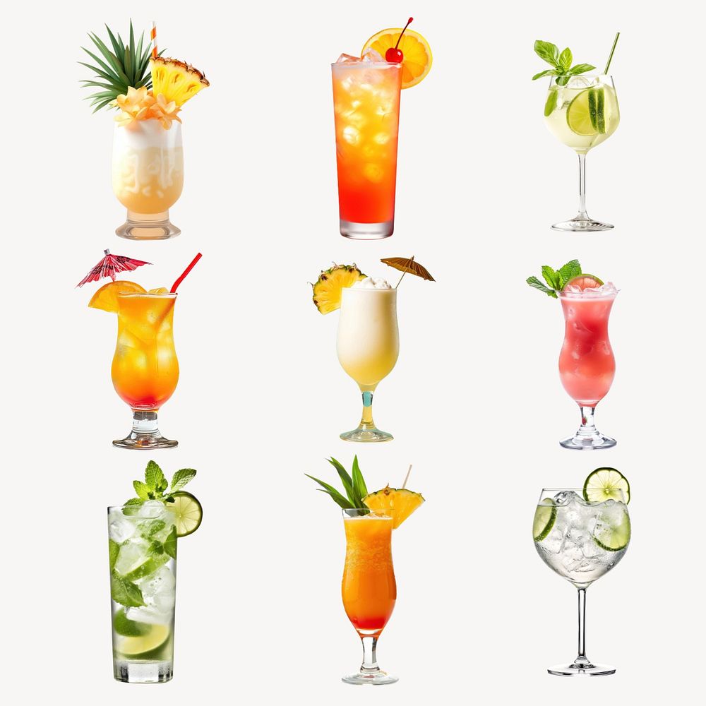 Editable cocktail drink design element | Premium Editable Design - rawpixel