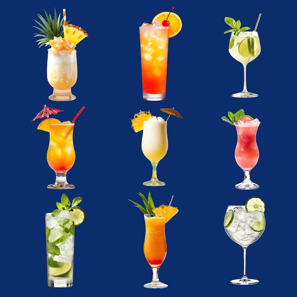 Editable cocktail drink design element | Premium Editable Design - rawpixel