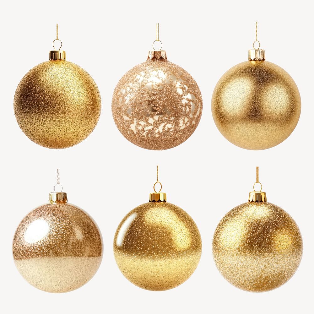 Editable gold Christmas bauble design | Premium Editable Design - rawpixel