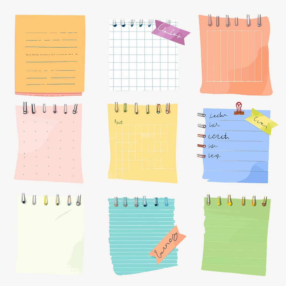 Colorful note, editable design element | Premium Editable Design - rawpixel