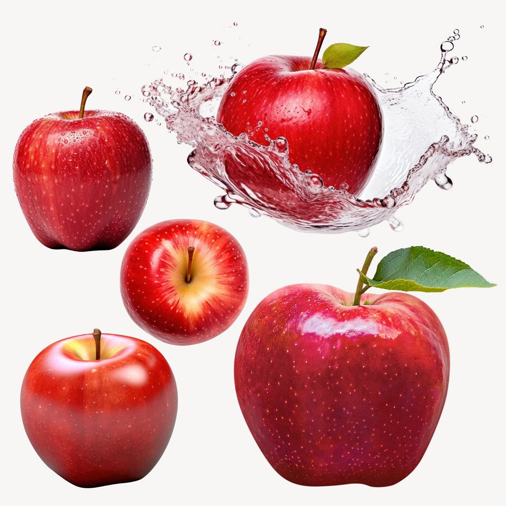 Apple, editable design element remix | Premium Editable Design - rawpixel