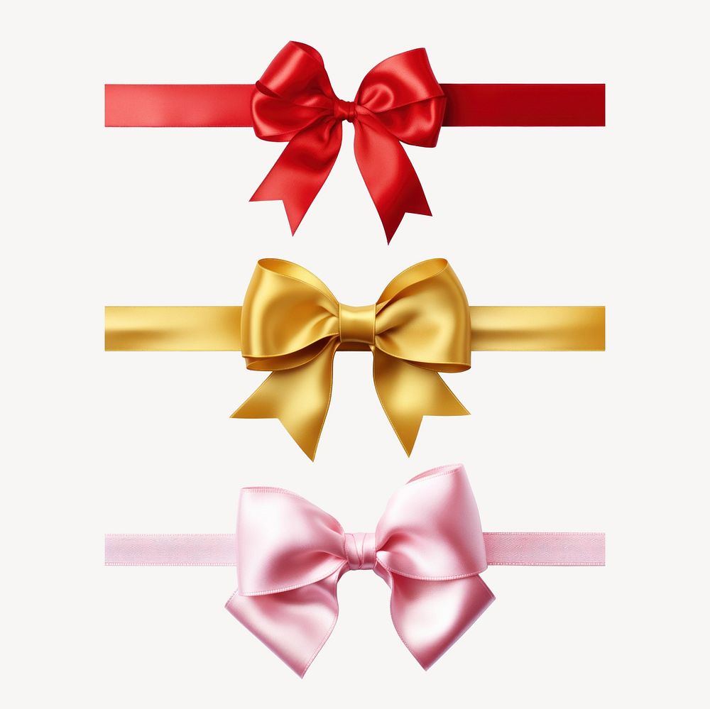 Ribbon bow, editable design element | Premium Editable Design - rawpixel