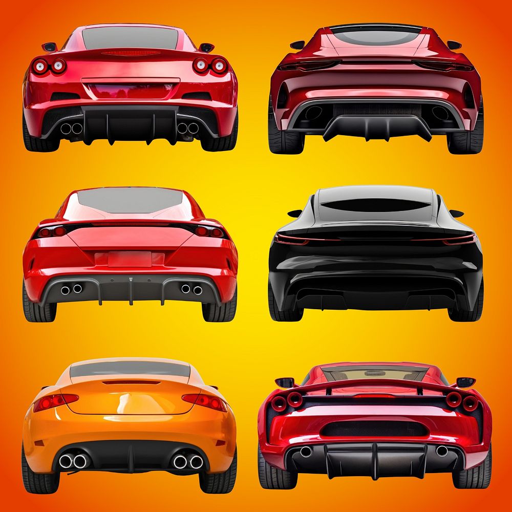 Sport car trunk view, editable | Premium Editable Design - rawpixel