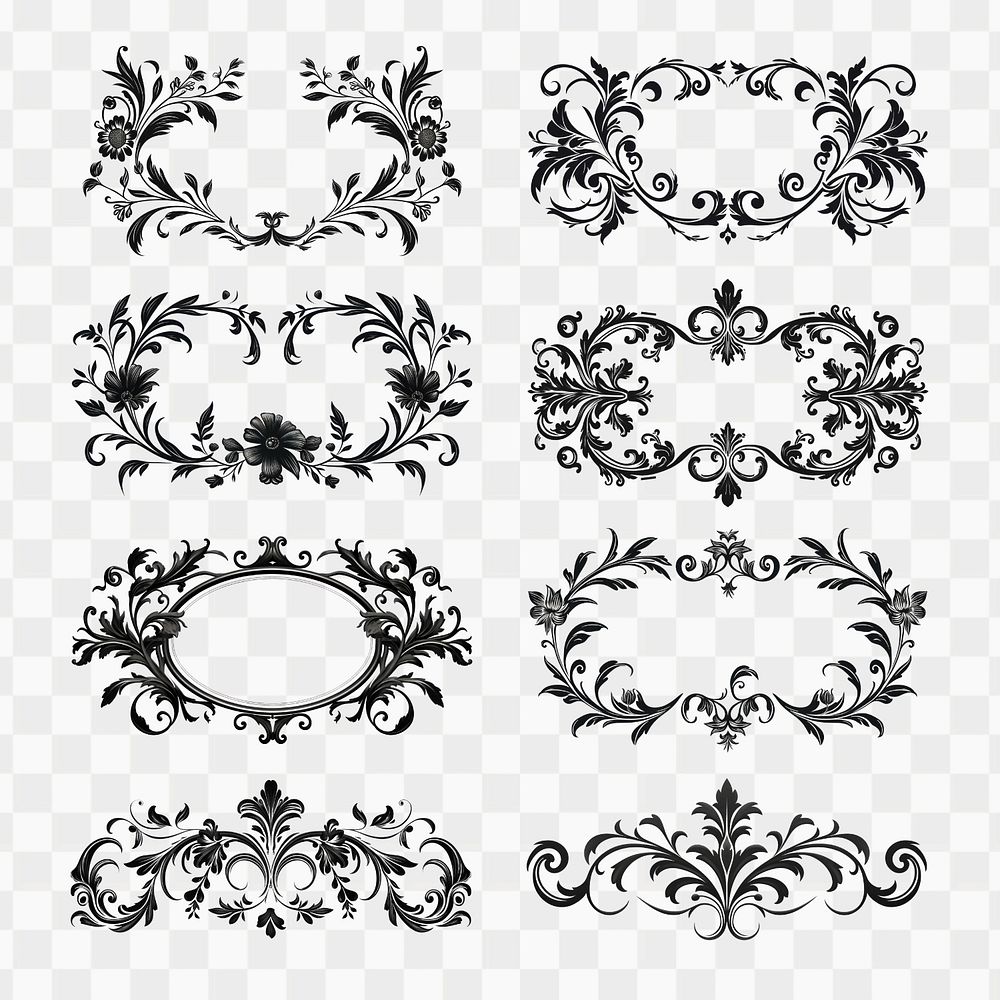 Elegant floral vintage frame, editable | Premium Editable Design - rawpixel