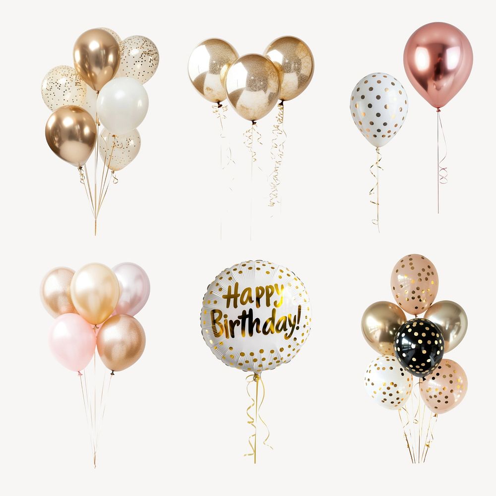 Editable birthday party balloon design | Premium Editable Design - rawpixel