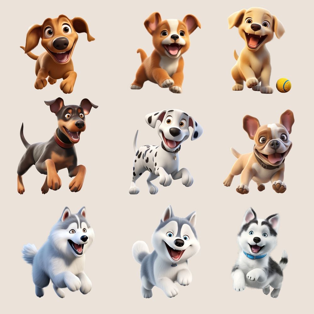 Editable 3D dog design element | Premium Editable Design - rawpixel