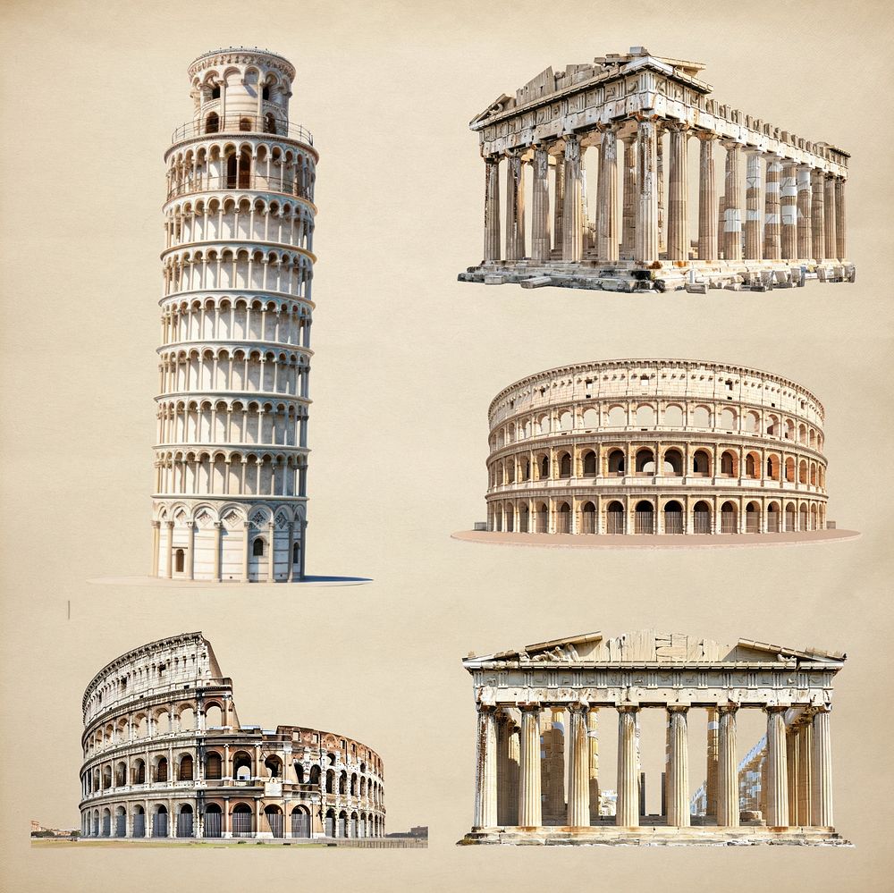 Architecture building landmark, editable design | Premium Editable ...