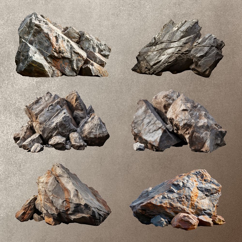 Rocks, editable design element set | Premium Editable Design - rawpixel