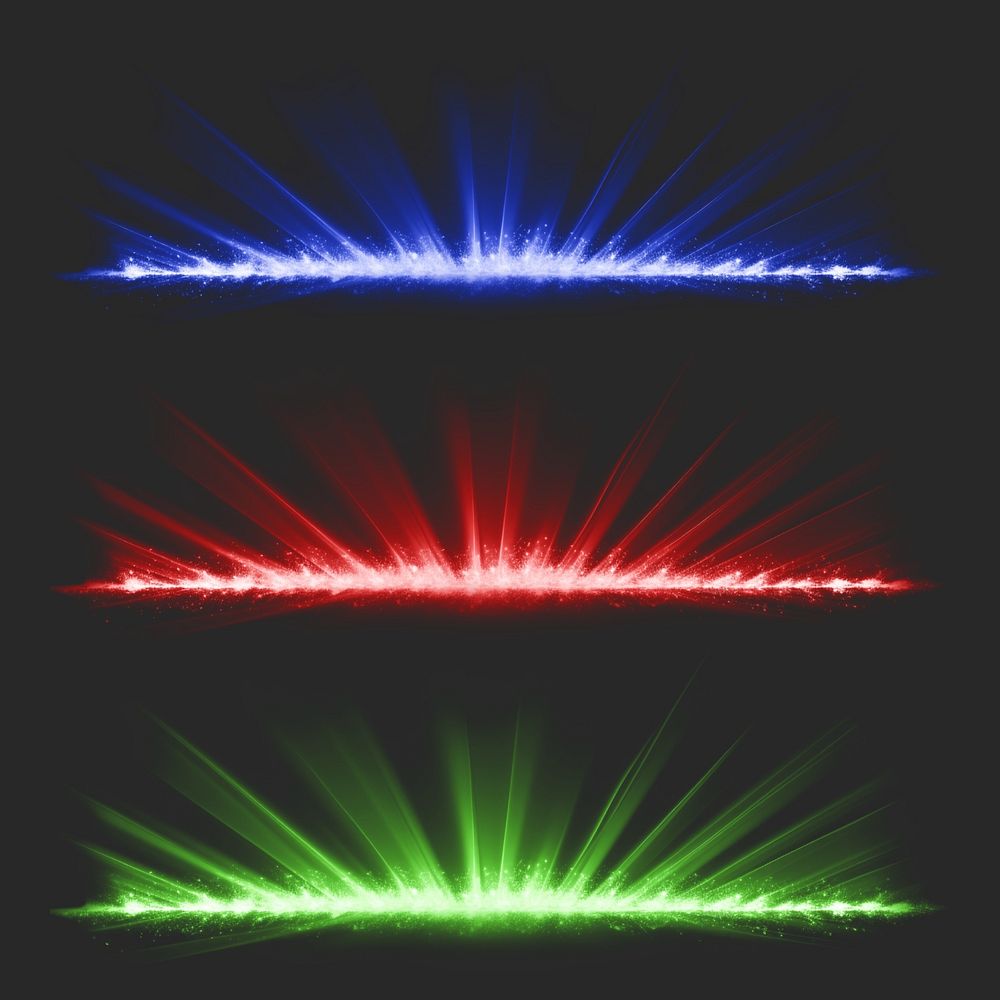 Colorful light burst effects, editable | Premium Editable Design - rawpixel