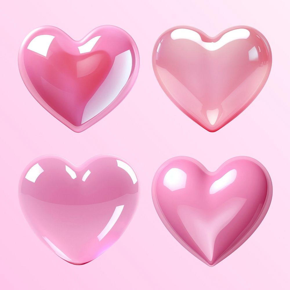 3D heart-shaped, editable design element | Premium Editable Design ...