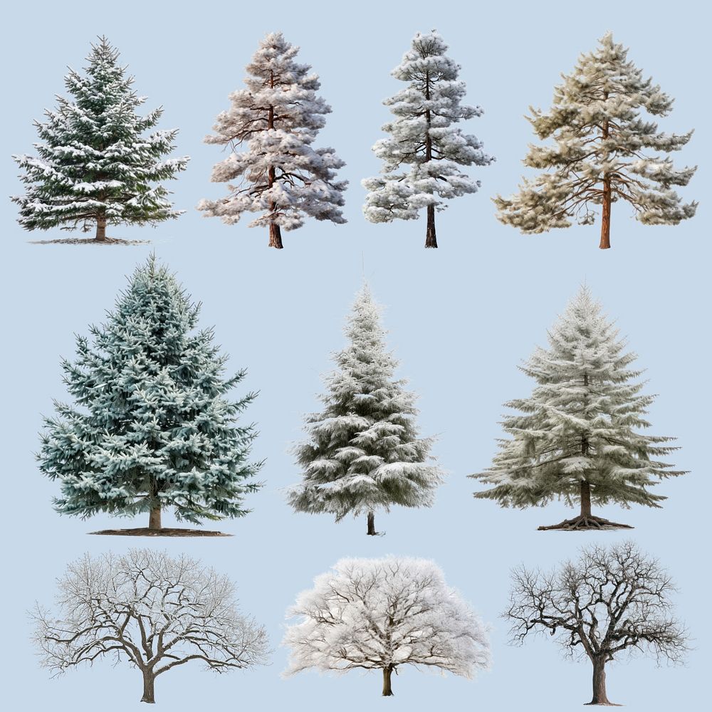 Tree, editable design element set | Premium Editable Design - rawpixel