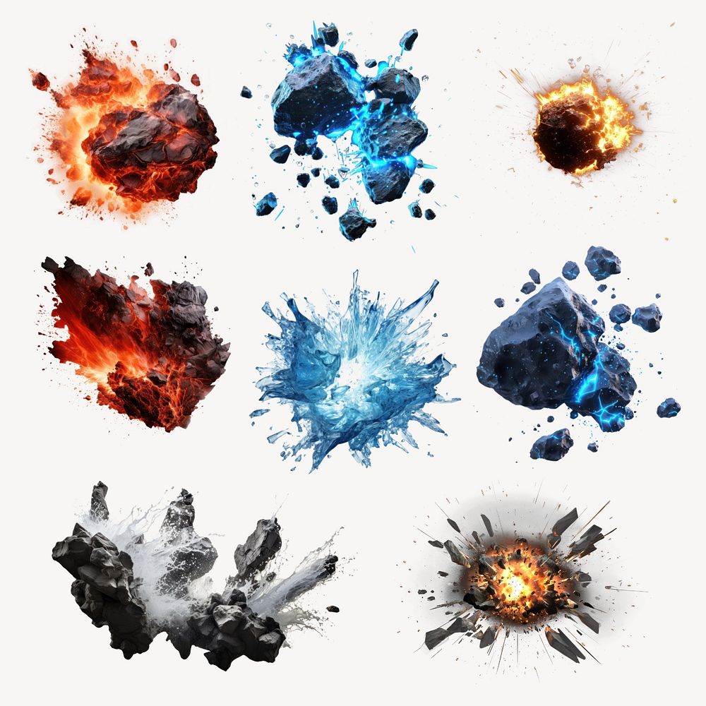 Editable cataclysm effect design element | Premium Editable Design ...